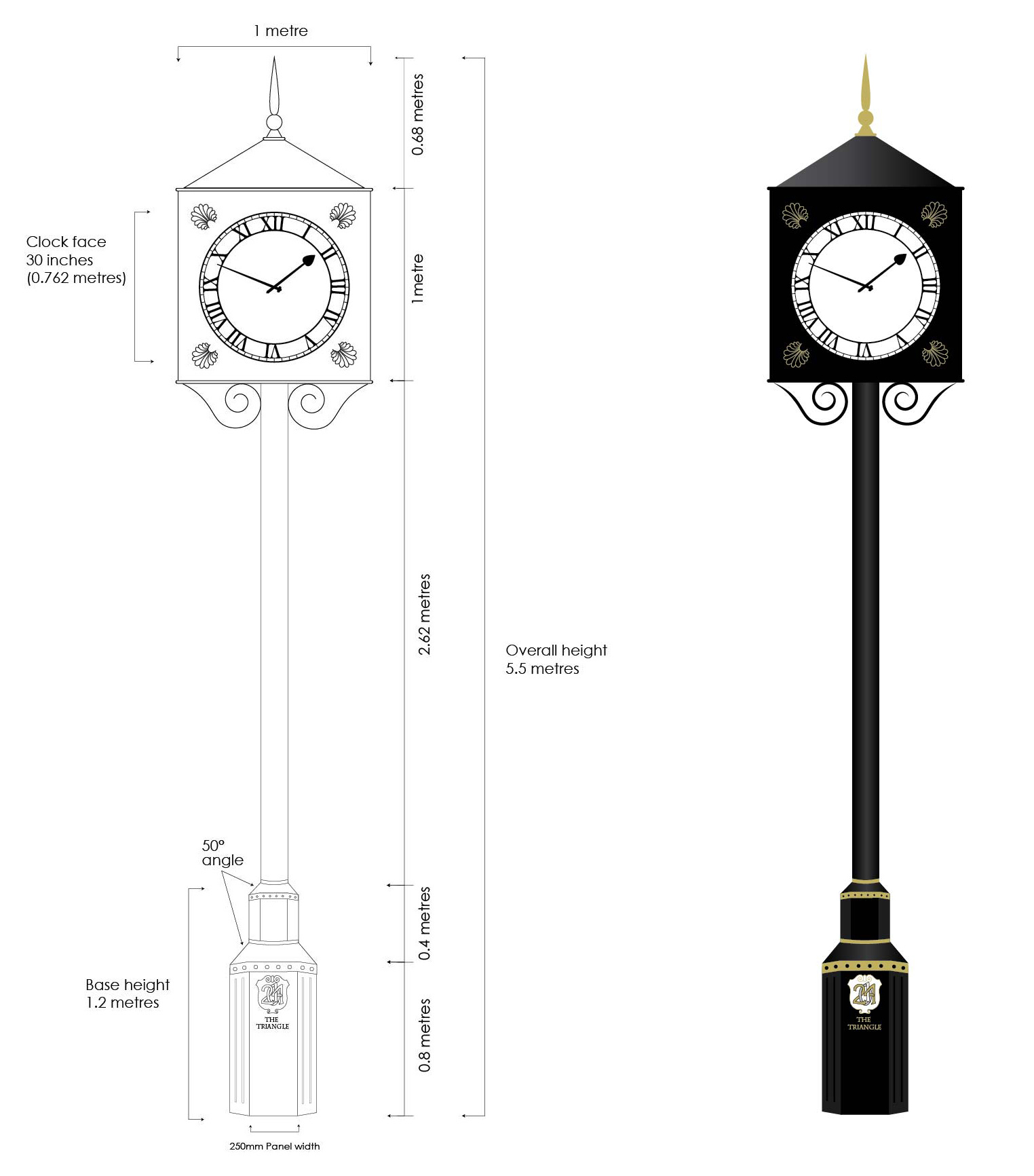 The Palmers Green Triangle Clock – Absolutely Kareen